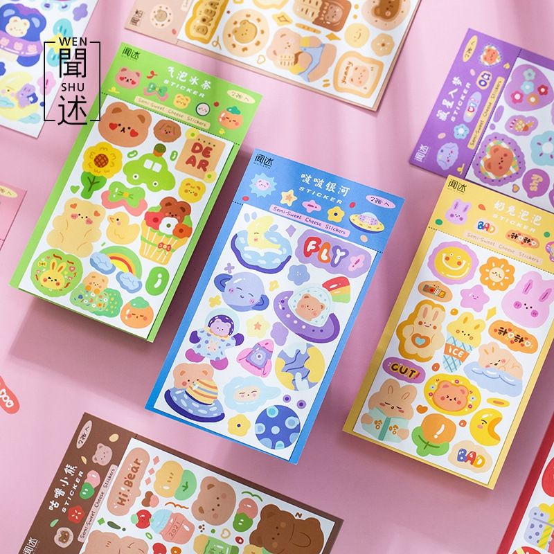 Jual 1 Lembar Sticker Beruang Bear Deco untuk Bullet Journal | Shopee ...