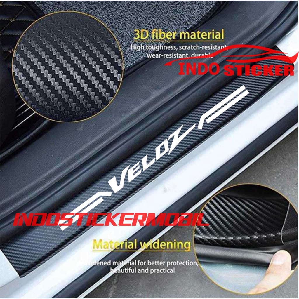 Jual STICKER CARBON 3D MOBIL VELOZ STICKER SILL PLATE KARBON 3D MOBIL ...