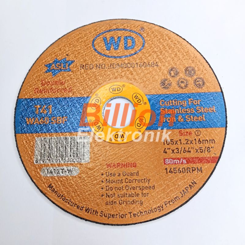 Jual Batu Gerinda WD 4 inch Potong Besi (Cutting Wheel) | Shopee Indonesia