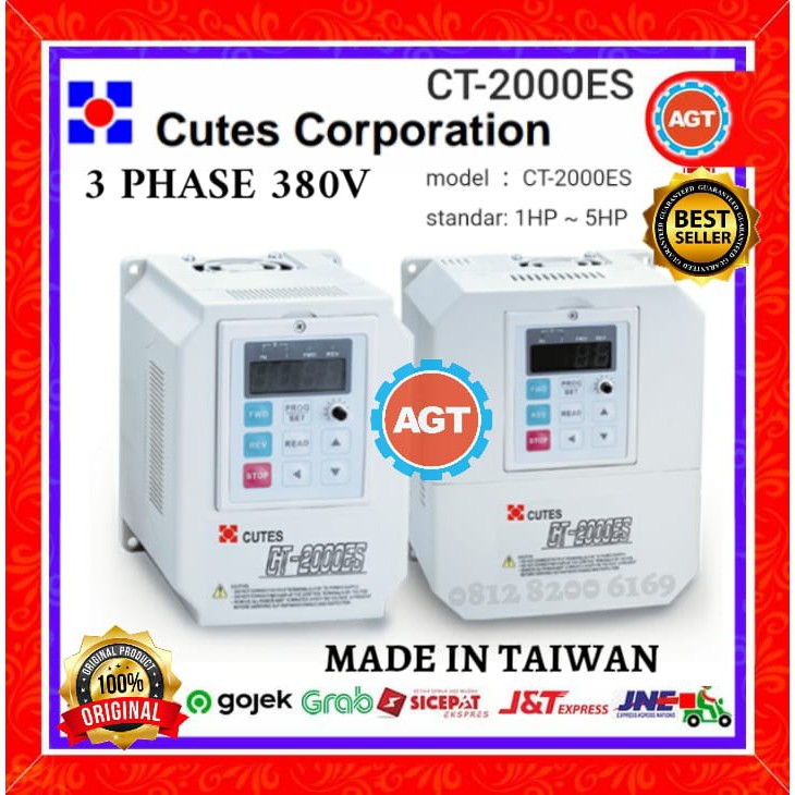 Jual INVERTER CUTES TYPE CT-2004EV-2A2-2.2KW/3HP/3PHASE - MADE IN ...