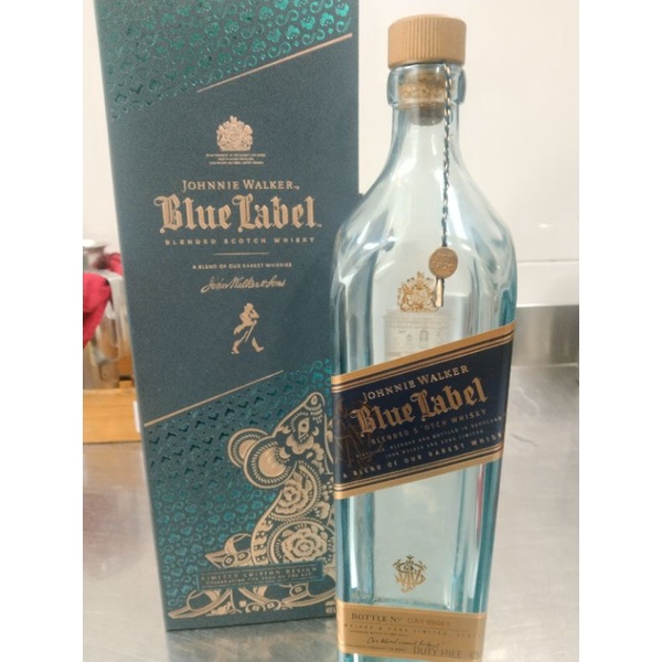 Jual botol koleksi blue label 1liter | Shopee Indonesia