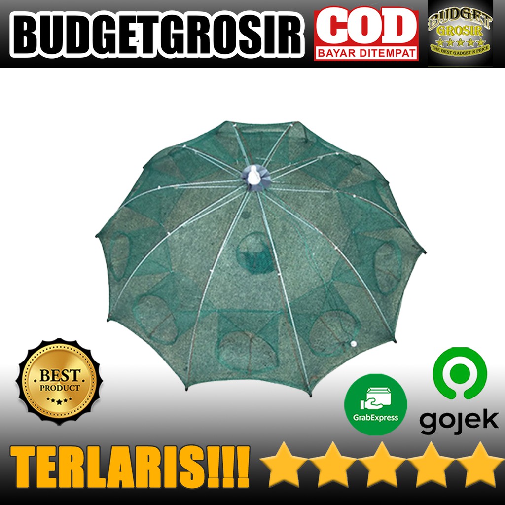 Jual Jaring Pancing Ikan Hexagonal 10 Hole Fishing Net Trap Cage ...