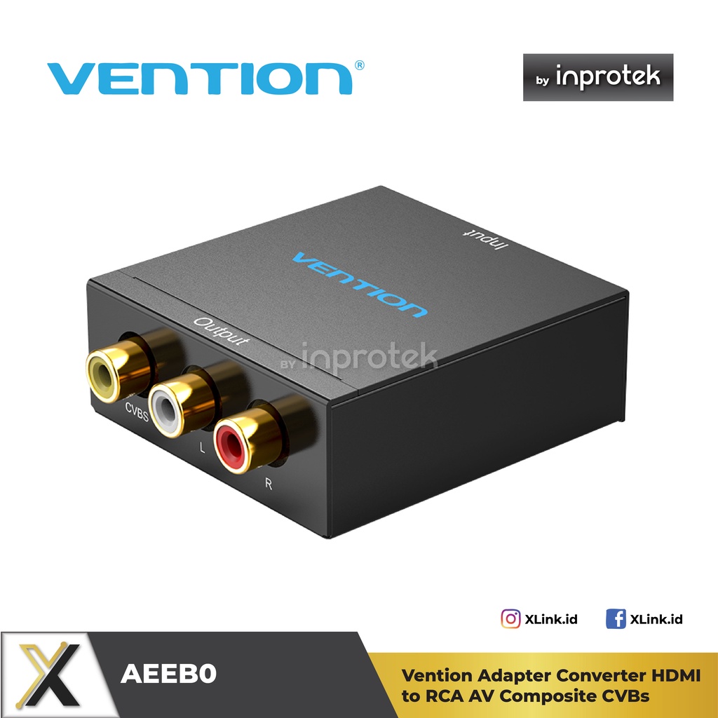Jual Vention Adapter Converter HDMI to RCA CVBs AV Composite | Shopee ...
