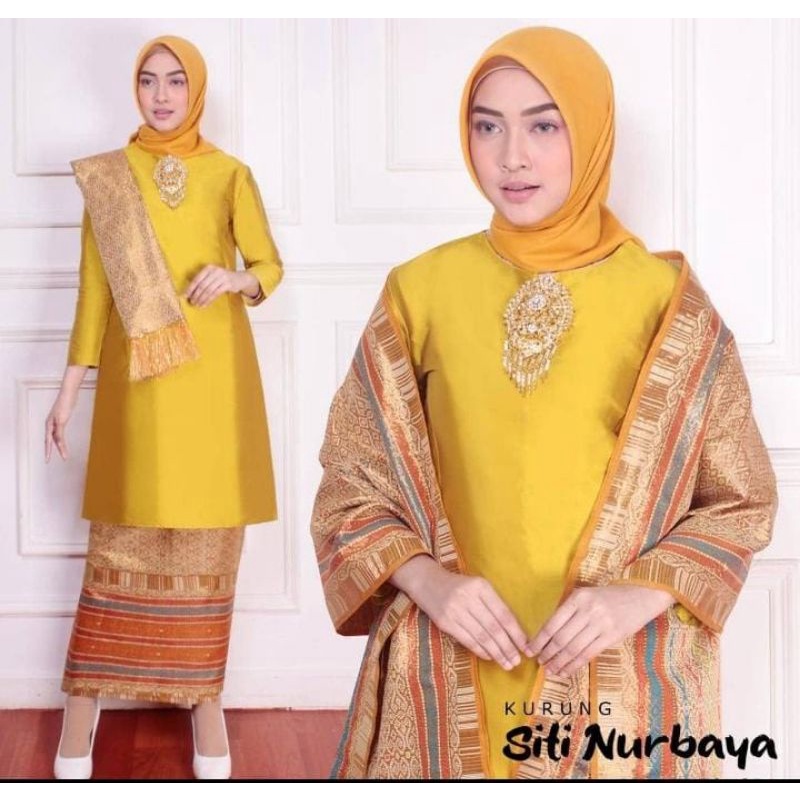 Jual *Set 3in1 Selendang Baju Kurung Melayu Original Butik | Shopee ...