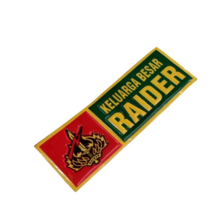 Jual Stiker Plat Motor RAIDER Sticker Plat TNI Emboss | Shopee Indonesia