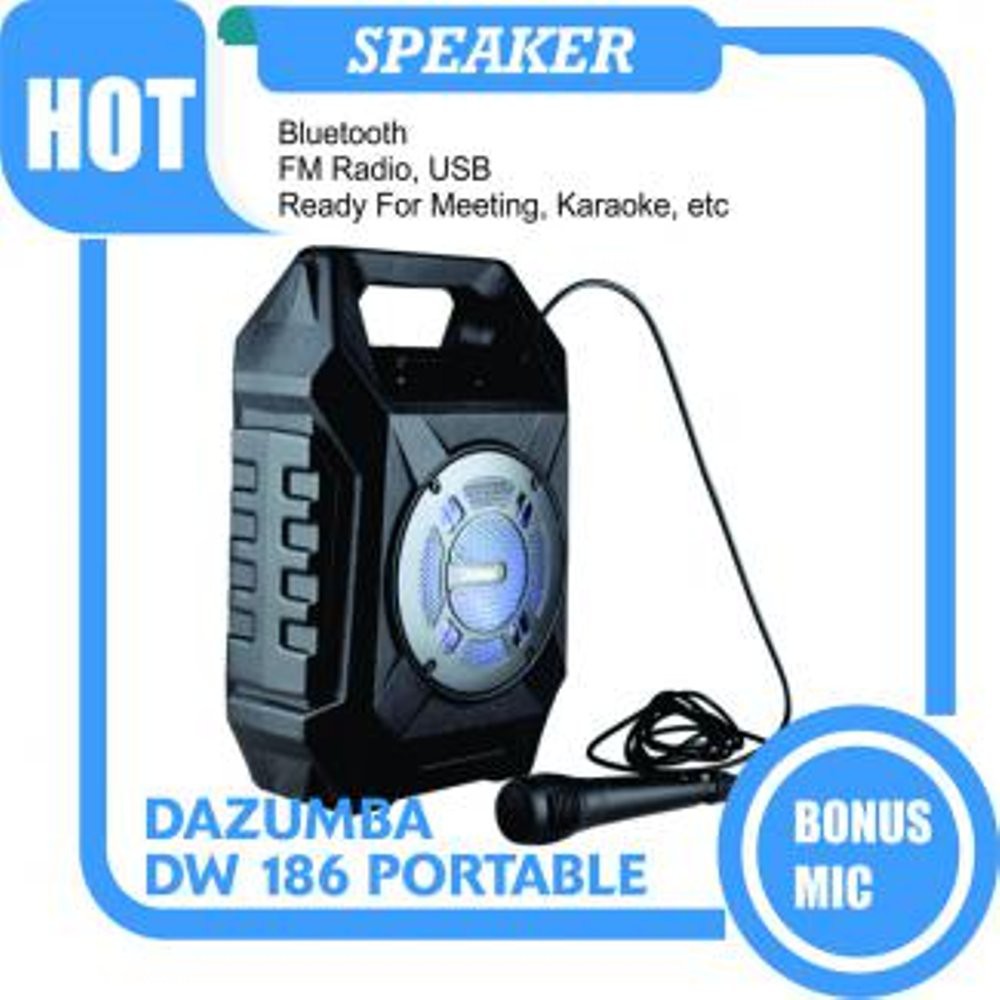 Jual Speaker dazumba dw 186 bluetooth plus mic | Shopee Indonesia