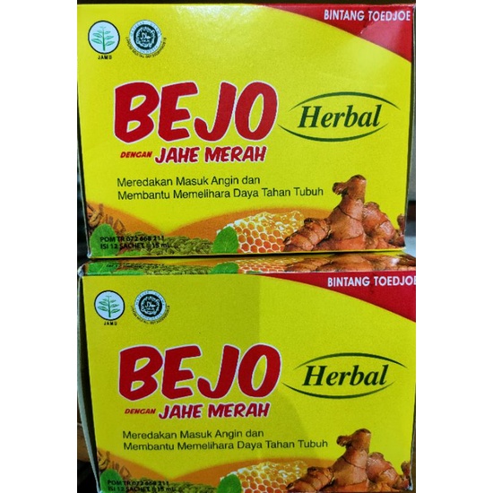 Jual Bejo jahe merah 12 sachet @ 15ml (1 pak) | Shopee Indonesia