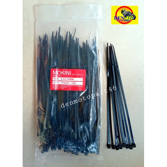Jual TALI RIPET / KABEL TIES TIS ISI 100 PCS HITAM | Shopee Indonesia