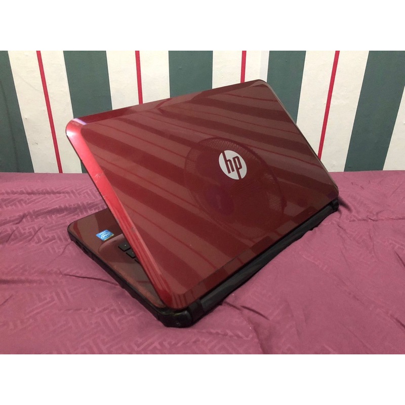 Jual laptop Hp 14 red intel celeron 2gb ram 500gb hdd 14inch normal ...