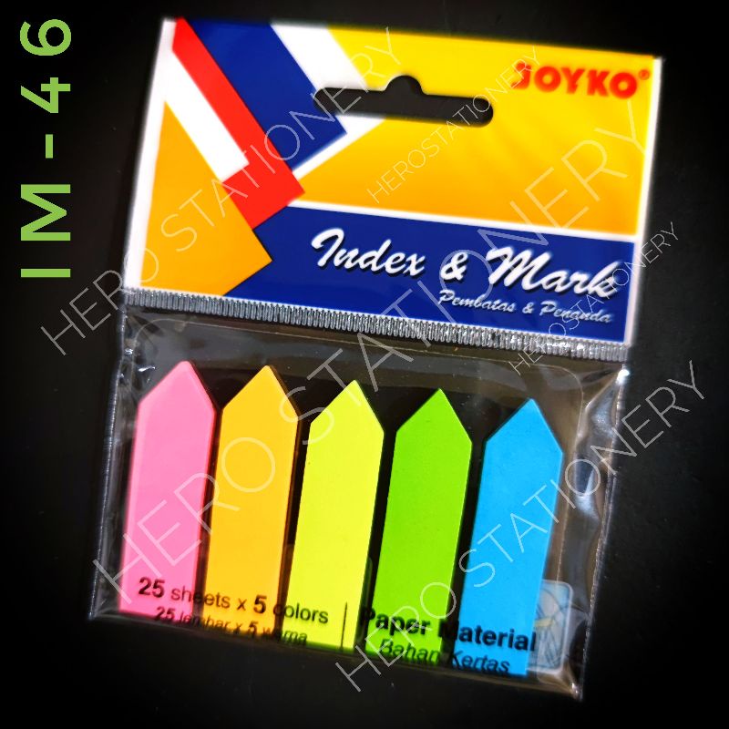 Jual Stiker sticker index mark pembatas buku kertas joyko IM-46 ...