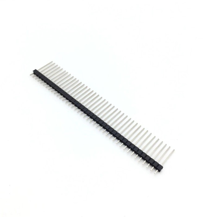 Jual Pin Header Long Male Single Row straight 1X40 2.54mm | Shopee ...