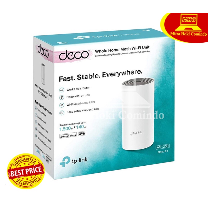 Jual TP-Link Deco E4 (1-Pack) AC1200 Whole Home Mesh WiFi System Router ...