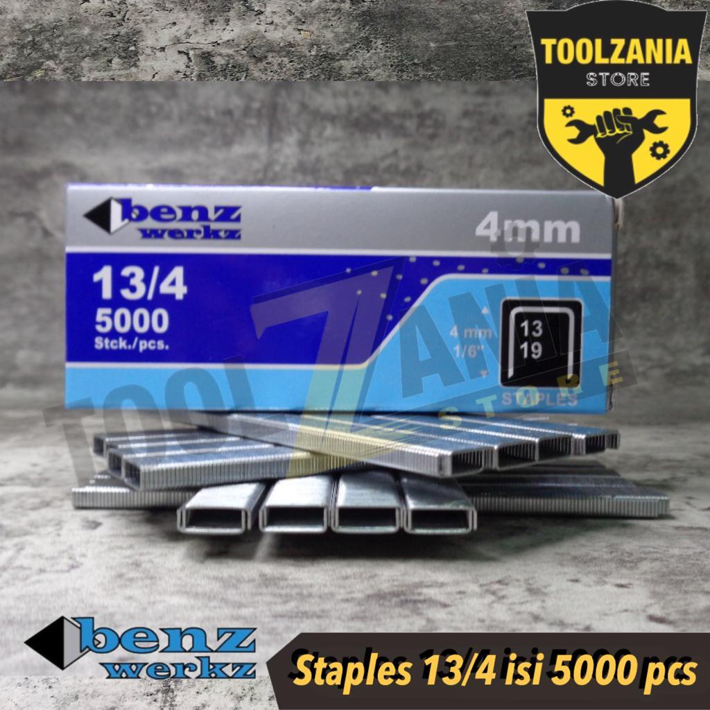 Jual Isi staples tembak 4mm 13/4 gun tacker stapler R23 13/4 isi 5000 ...