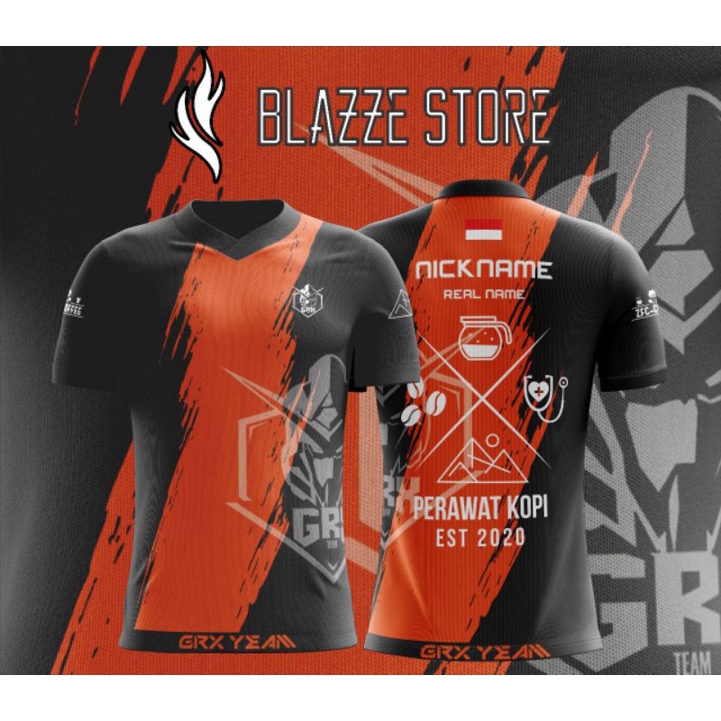 Jual JERSEY KAOS BAJU GAMING E-SPORTS FREE FIRE BISA SATUAN PAKAI NAMA ...