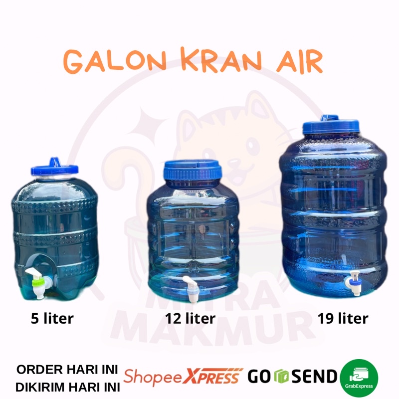 Jual Galon Air Galon Kran Air Galon + Kran 5 12 19 liter | Shopee Indonesia