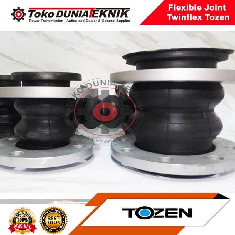 Jual FLEXIBLE RUBBER JOINT 2-1/2" JIS 10K TWINFLEX TOZEN | Shopee Indonesia