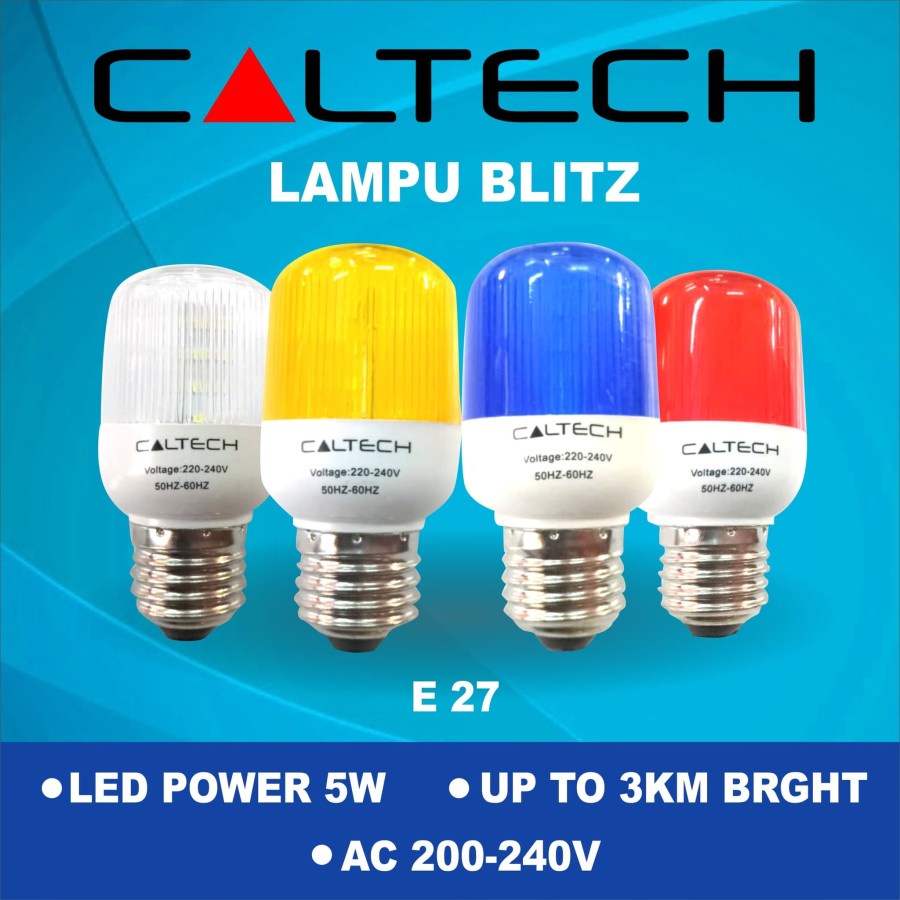 Jual Lampu Strobo LED / Lampu Blitz Caltech 1-1.5Watt E27 Lampu Kedip ...
