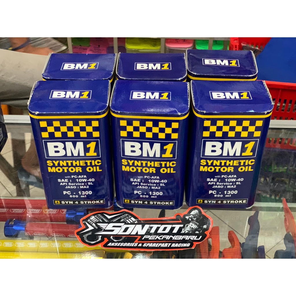 Jual OLI BM1 PC 1300 4T SL 10W-40 0,8LITER | Shopee Indonesia