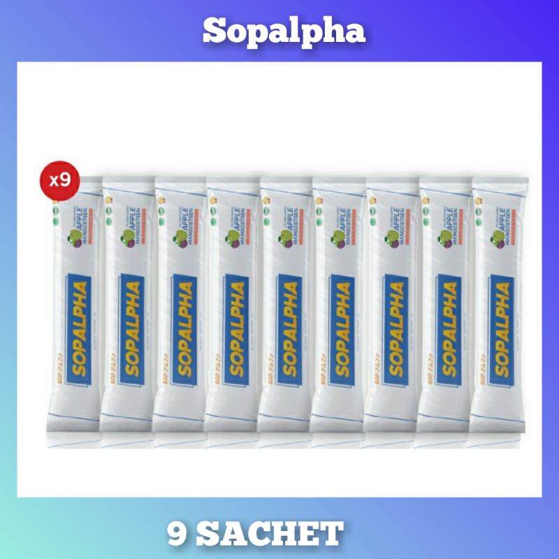 Jual 9 SACHET SOPALPHA SOP ALPHA BIOBOSOST MULTIVITAMIN SALMON PEPTIDE ...