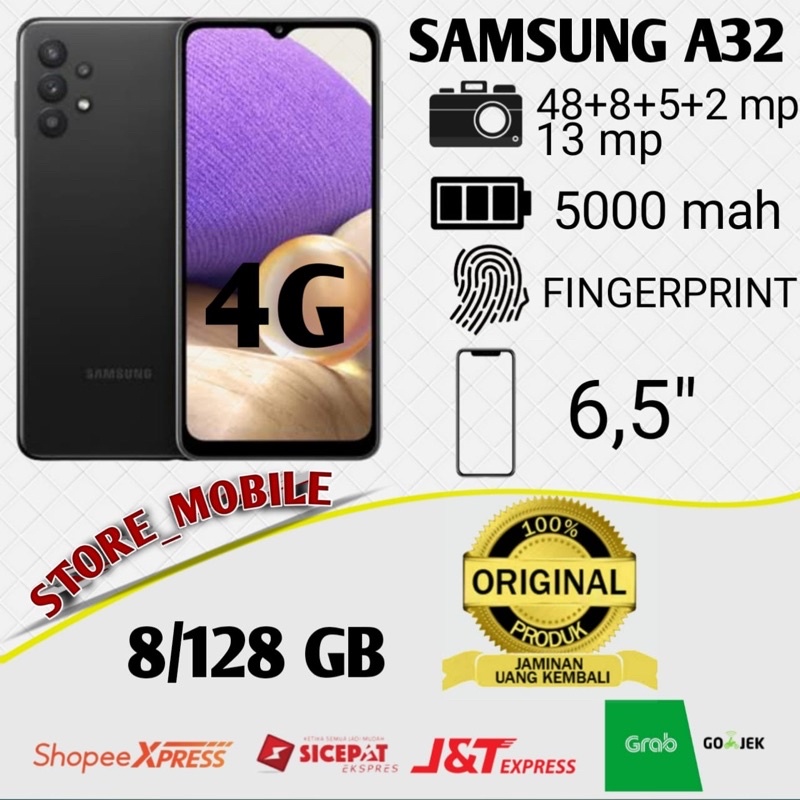 Jual SAMSUNG GALAXY A32 8/128 RAM 8GB ROM 128GB GARANSI RESMI | Shopee ...