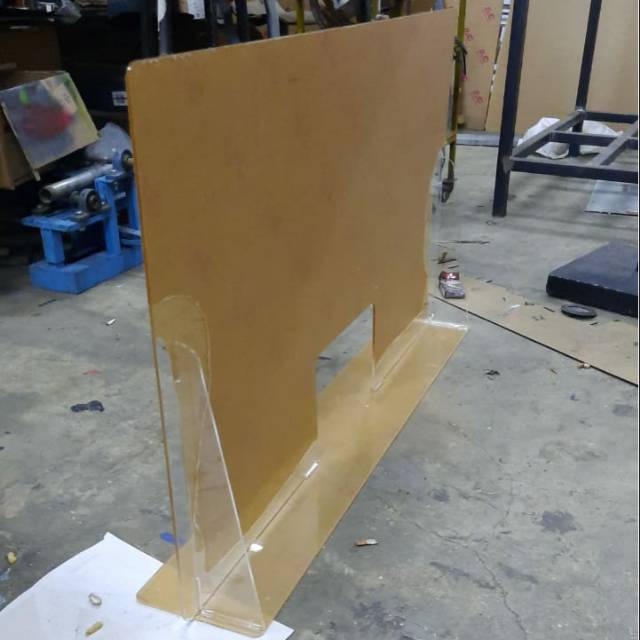 Jual Pembatas Meja / Table Divider / Acrylic Socia Distance 100x60 ...