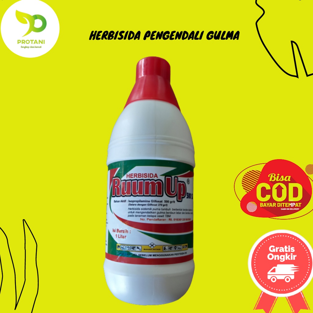Jual HERBISIDA RUUM UP 1L/PENGENDALI GULMA PADA TANAMAN/ ROUND UP ...