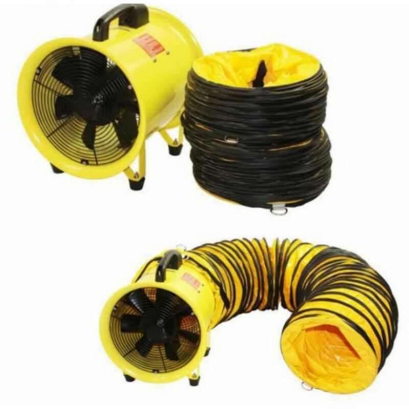 Jual kipas portable ventilator blower 12 inch - DuctHose 10 m | Shopee ...