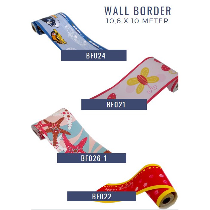 Jual Wall Border / Wallpaper Sticker List Lucu | Shopee Indonesia