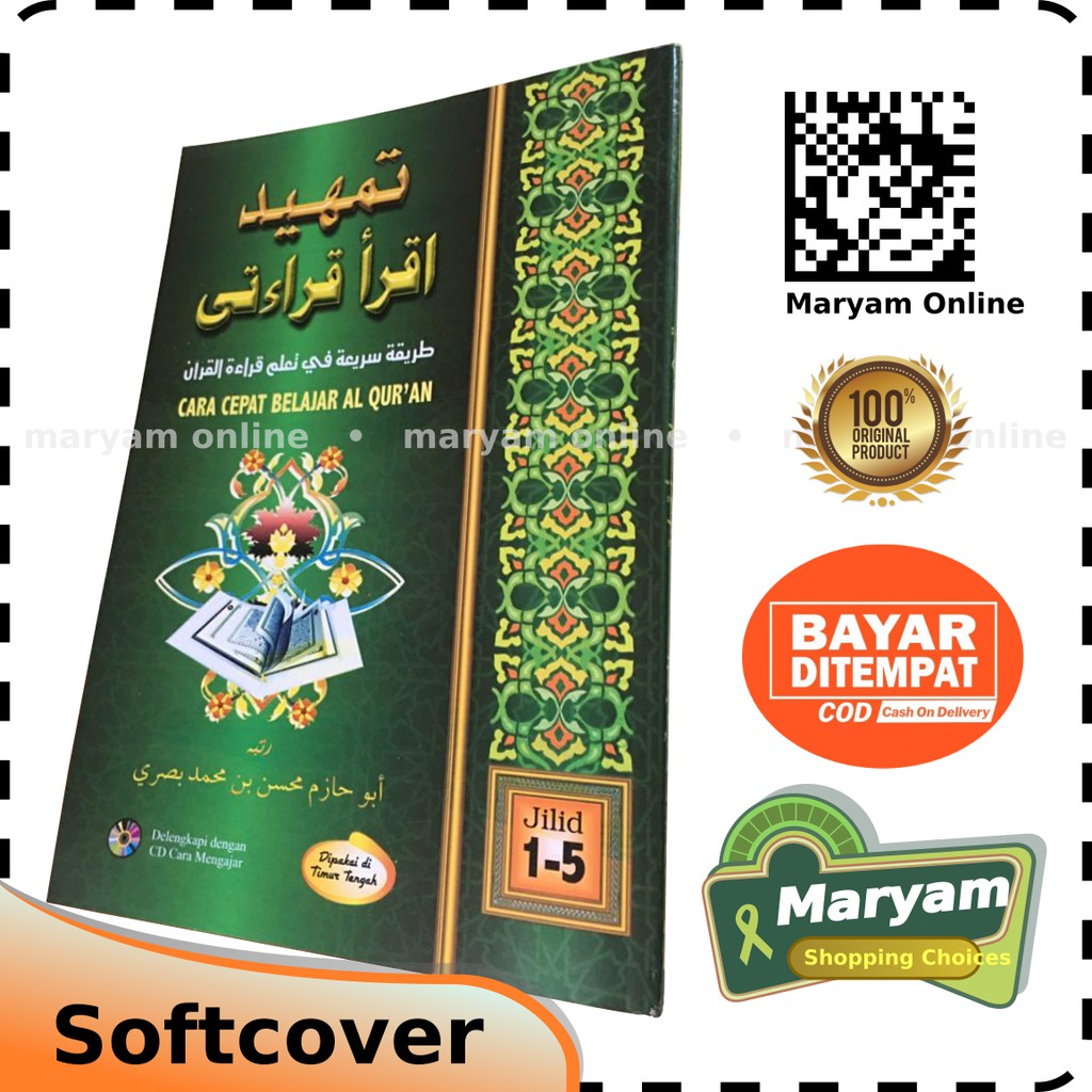 Jual Buku Tamhid Iqro Qiroati Jilid 1 - 5 Cara Cepat Belajar Al Qur'an ...