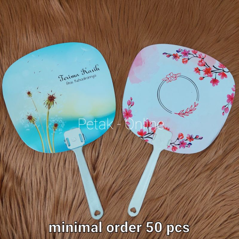 Jual 50 Pcs, Kipas Tangkai Motif Bunga Kemasan Plastik | Shopee Indonesia