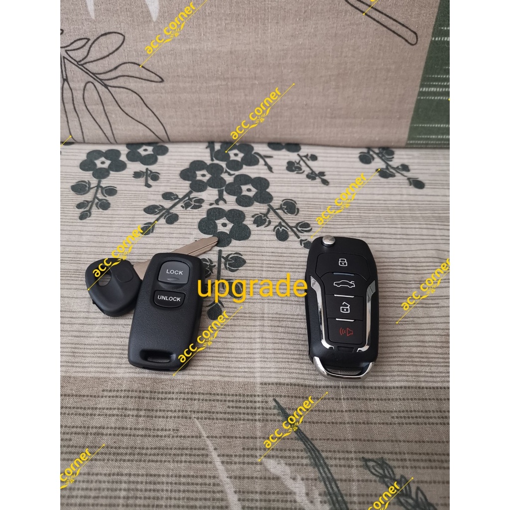 Jual 1set kunci remote ford ranger everest lengkap chip transponder ...