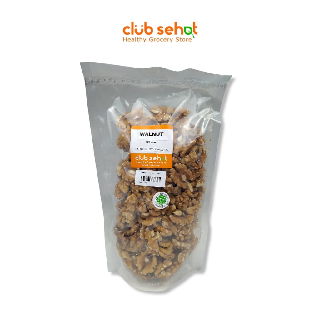 Jual Club Sehat Kacang Walnut raw / mentah 500gr | Shopee Indonesia