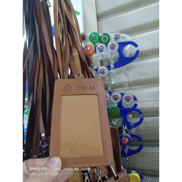 Jual GANTUNGAN ID CARD KULIT ASLI TNI AL HOLDER NAME TAG TNI AL ...