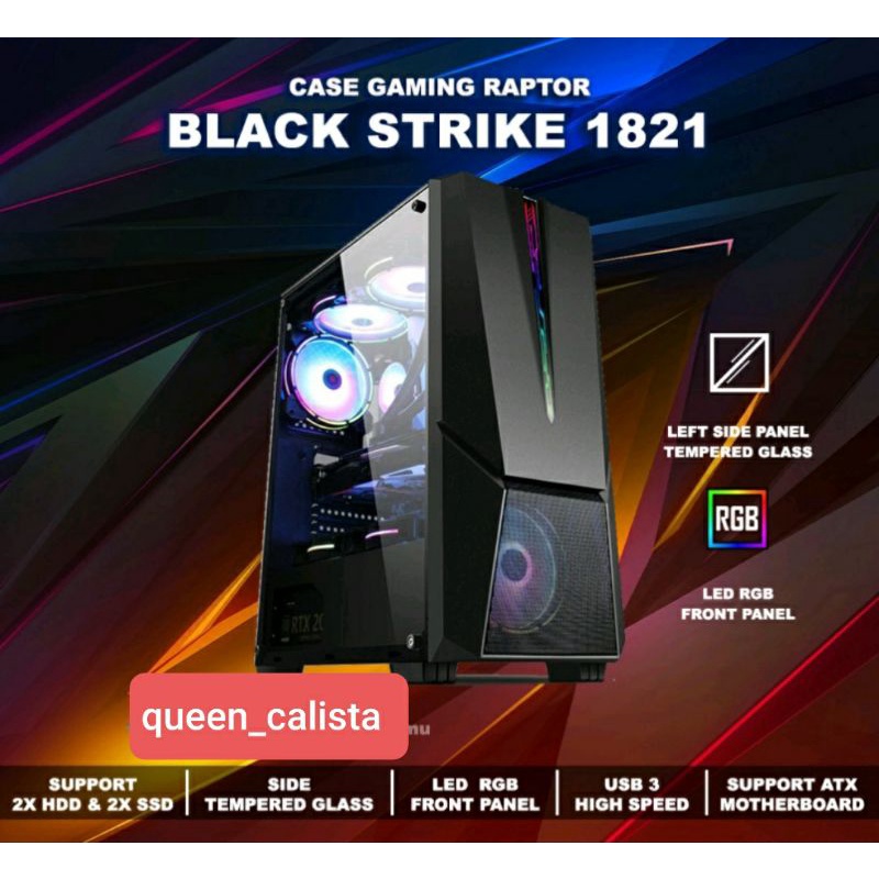 Jual Casing Gaming 3 Power Up RAPTOR 1821 - include 1 FAN RGB | Shopee ...