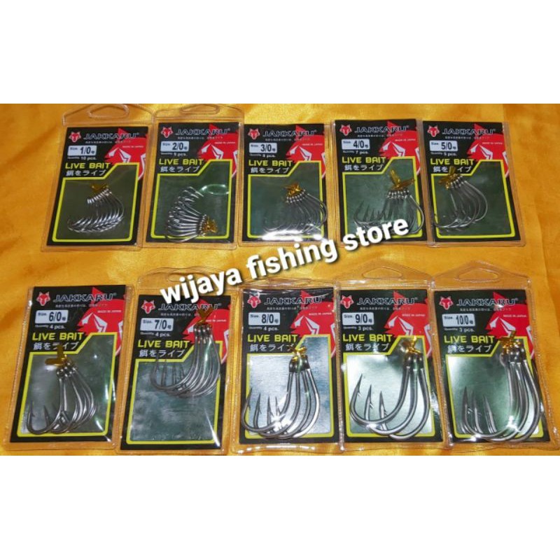 Jual Mata pancing jakkaru 1/0 sampai 10/0 | Shopee Indonesia