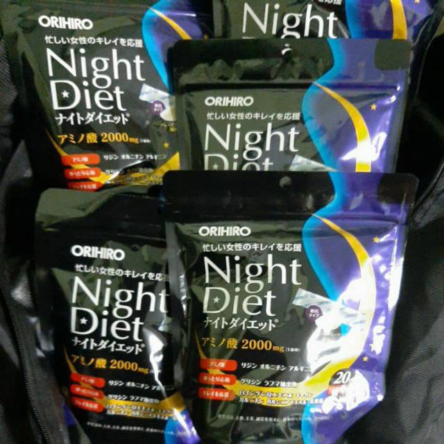 Jual [ READY ] ORIHIRO NIGHT DIET POWDER ORIGINAL JAPAN (20 SACHET ...