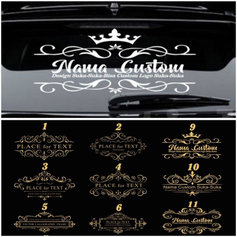 Jual Stiker Kaca Mobil Custom Cutting Sticker | Shopee Indonesia