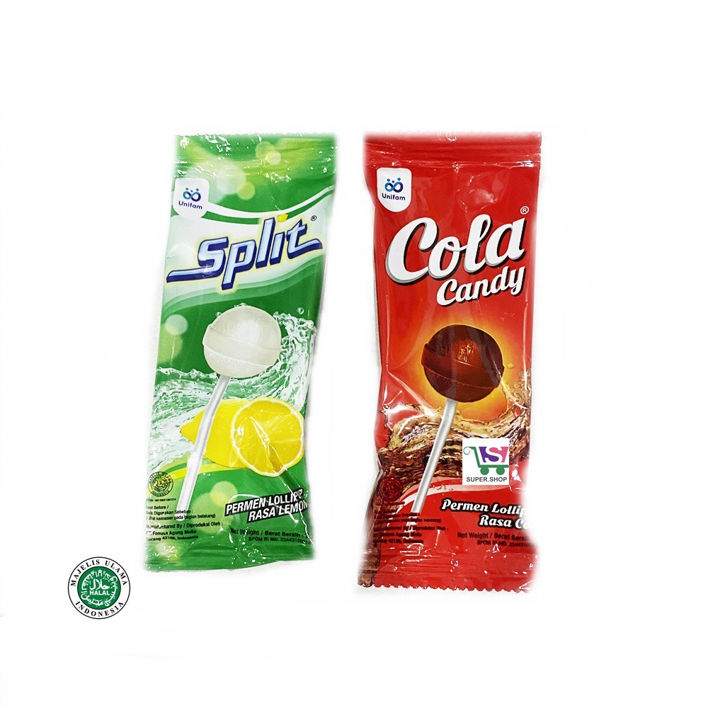 Jual Cola / Split Permen Loli Lollipop 7 Gram SATUAN | Shopee Indonesia