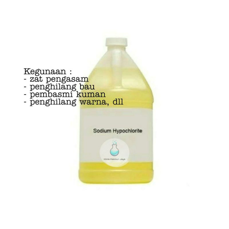 Jual Sodium Hypo / Sodium Hypochlorite / Kaporit Cair 12% NaOCI 1KG ...
