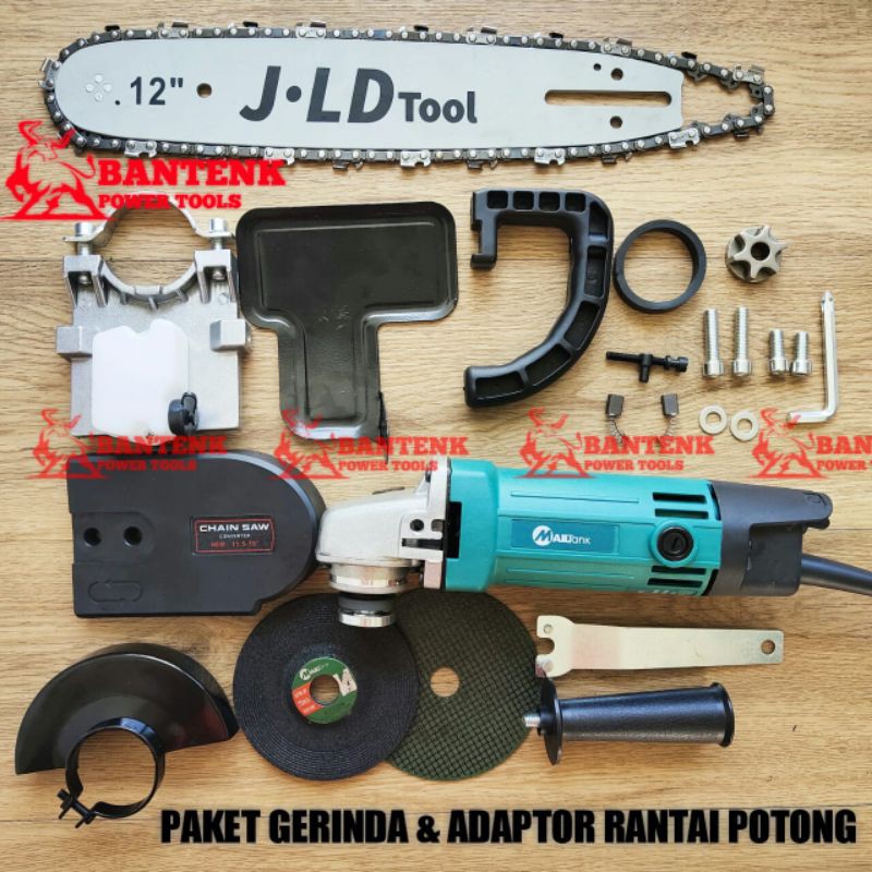 Jual PAKET GERINDA DAN GERGAJI ADAPTOR CHAIN SAW JLD DAN MAILTANK ...