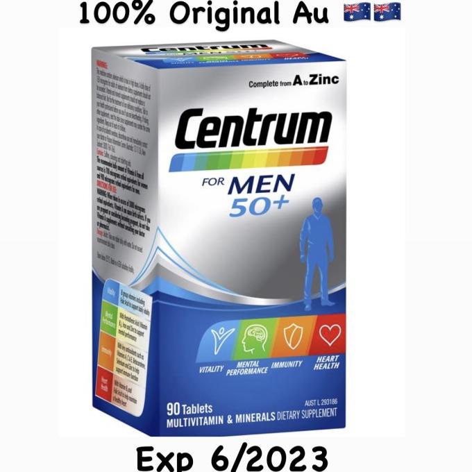 Jual Centrum For Men 50+ 90 Tablets Multivitamin Mineral | Shopee Indonesia
