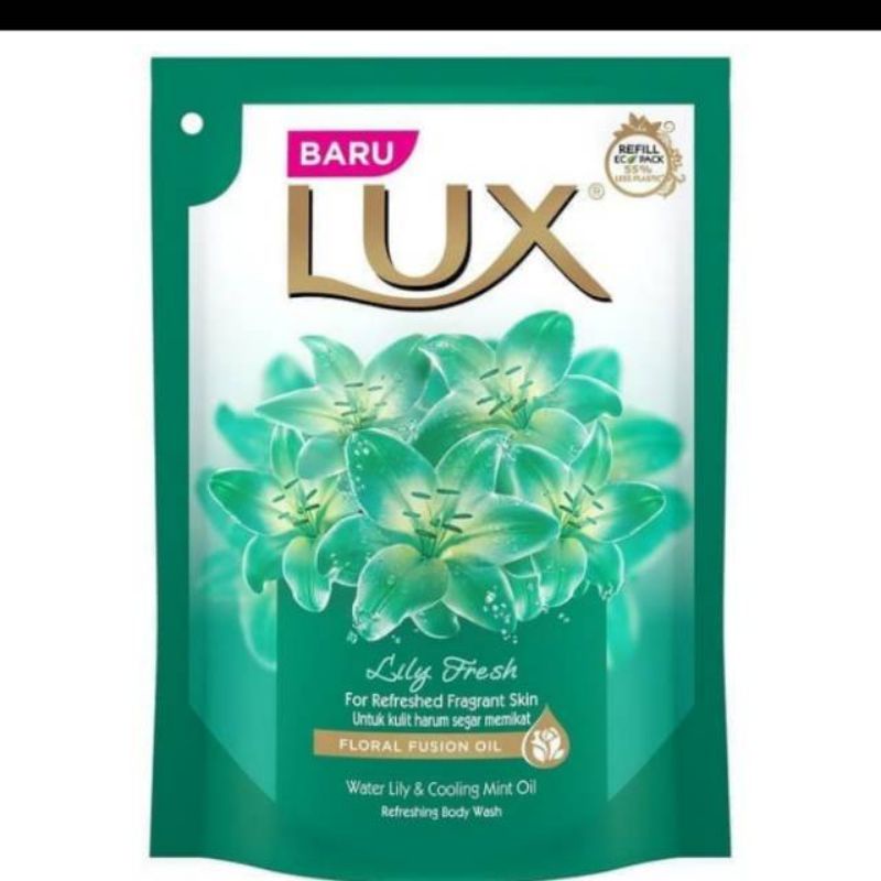 Jual LUX BODY WASH / SABUN MANDI CAIR LILY FRESH REFILL 450ML | Shopee Indonesia