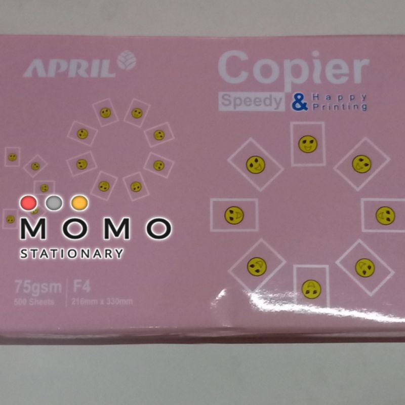 Jual Kertas hvs print F4 panjang fotocopy copier Happy april print F4 ...