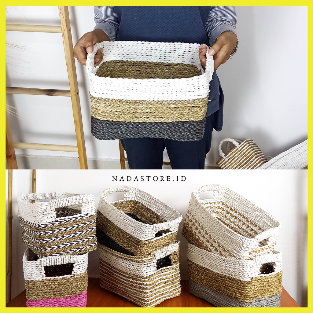 Jual KERANJANG ANYAMAN SEAGRASS / RECTA SEAGRASS SIZE S | Shopee Indonesia