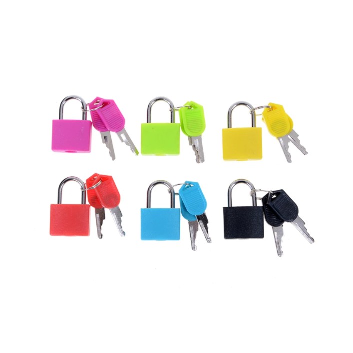 Jual Gembok Mini 25mm Pendek Padlock Warna Warni Top Security Lock ...