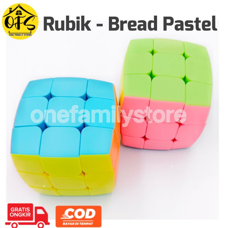 Jual Rubik 3x3 Warna Pastel Model Bread / Mainan Kubus Rubik 3x3 ...