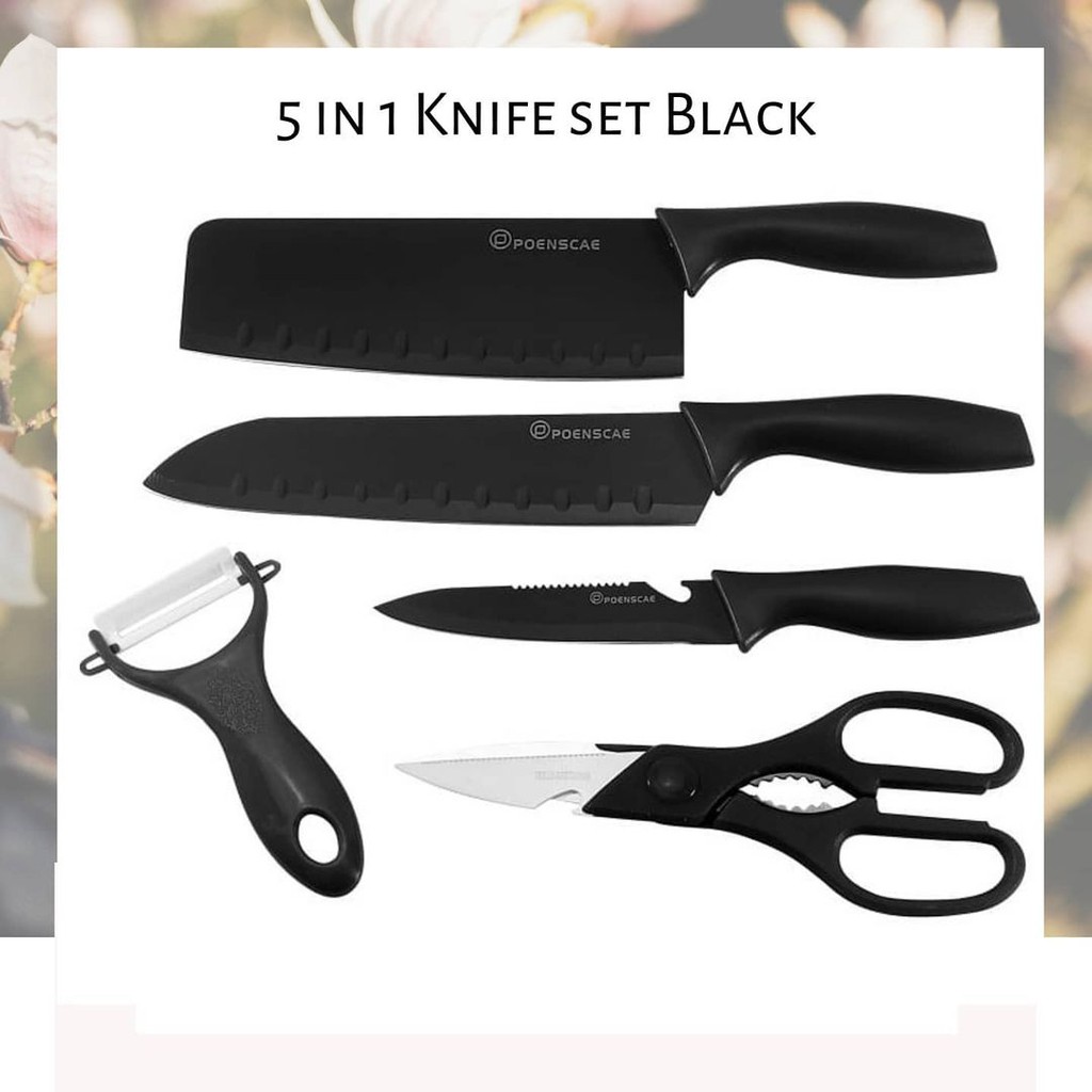 Jual Kitchen Knife Set / Talenan Pisau Tatakan Pengupas Gunting Dapur ...