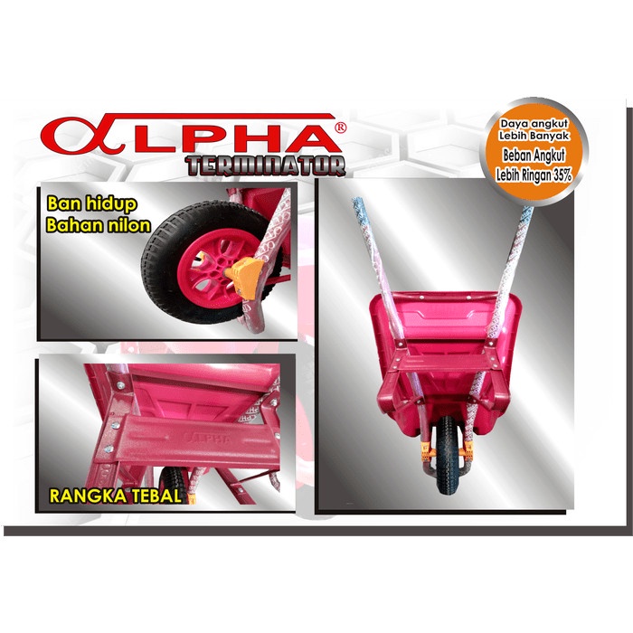Jual GEROBAK DORONG/ GEROBAK PASIR/ GEROBAK PERKEBUNAN ALPHA - BESI ...