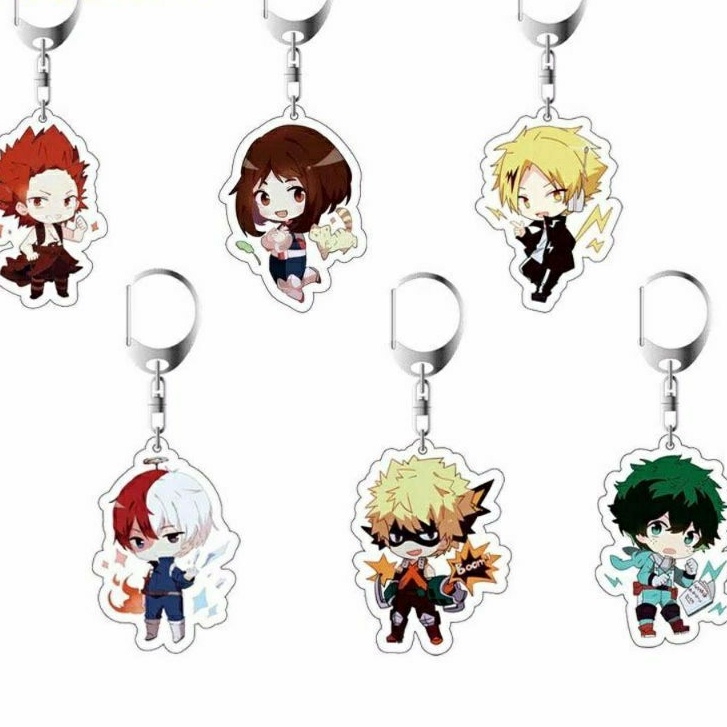 Jual keychain set boku no my hero academia character anime midoriya ...