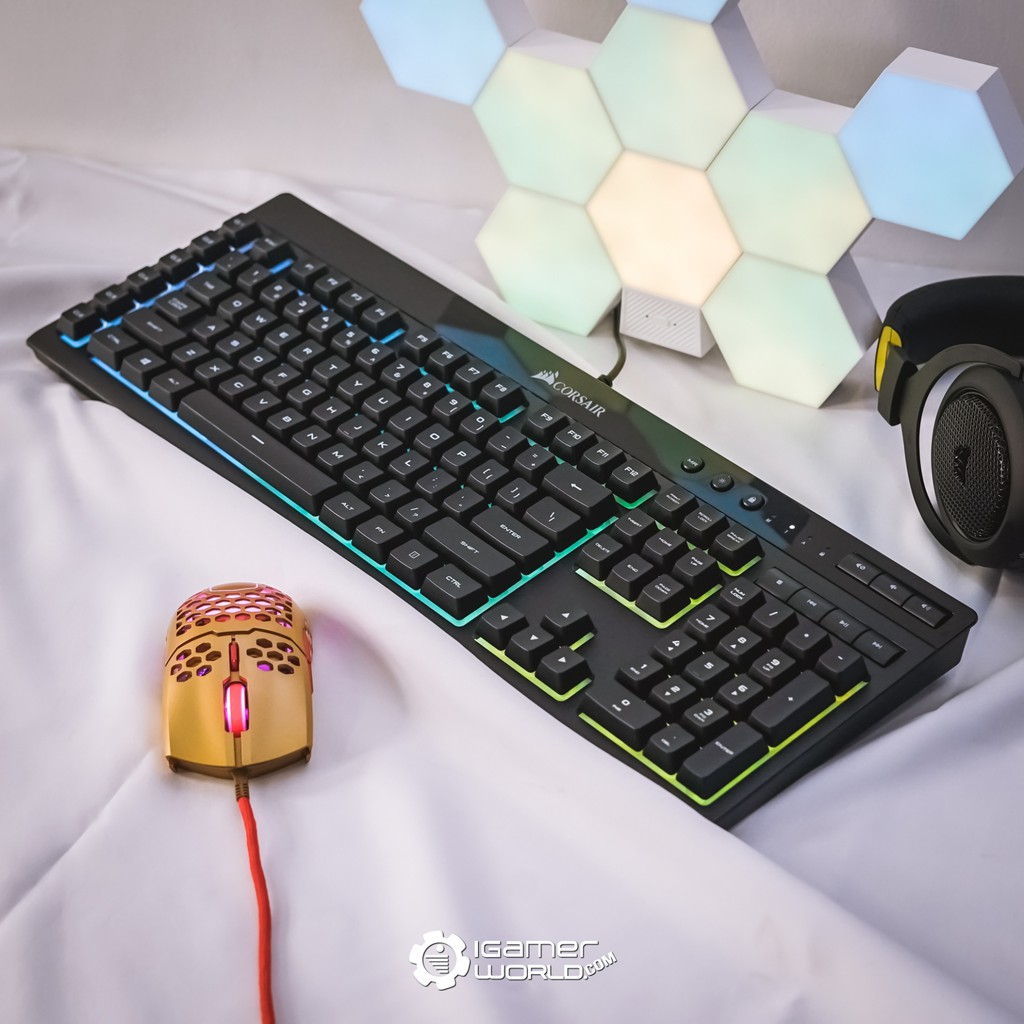 Jual Corsair K55 RGB Membrane Gaming Keyboard | Shopee Indonesia